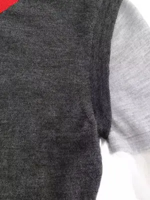 CUDDLEUP Colour-block Layered Sweater