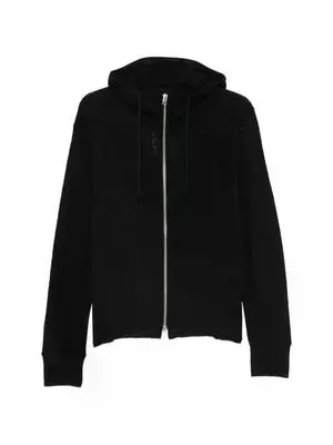 TONYWACK Zip-up Drawstring Hoodie - Black