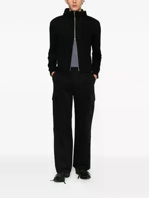 TONYWACK Zip-up Drawstring Hoodie