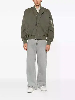 Alpha Industries Zip-fastening Bomber Jacket - Green