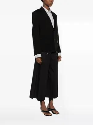 Comme Des Garçons Frayed Single-breasted Blazer
