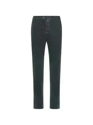Kiton Corduroy Straight Trousers - Grey