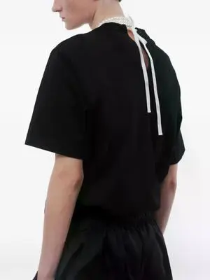 Carven Necklace-detail Cotton T-shirt