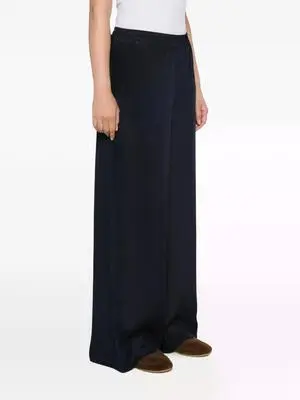 Max Mara Relaxed-fit Heavy Silk Trousers Ultramarine - Blue