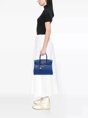 Hermès 2018 Togo Birkin Retourne 30 Handbag - Blue