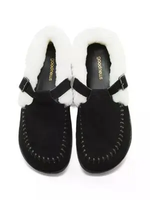 Good News Shearling-trim Whipstitch Sneakers