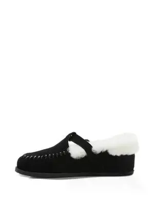 Good News Shearling-trim Whipstitch Sneakers