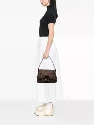 Fendi 20th Century Zucca Canvas Mamma Forever Shoulder Bag