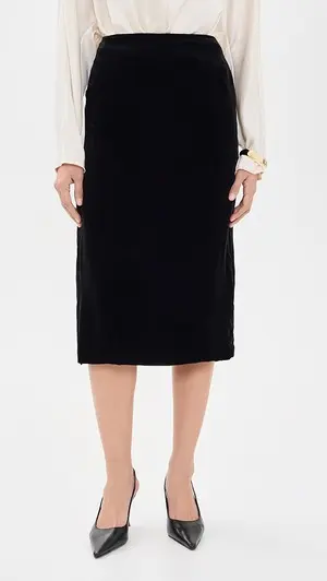 REFORMATION Helen Velvet Skirt