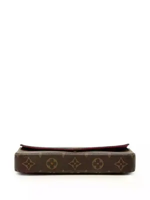 LOUIS VUITTON 2021-2026 Monogram Pochette Felicie Crossbody Bag - Brown