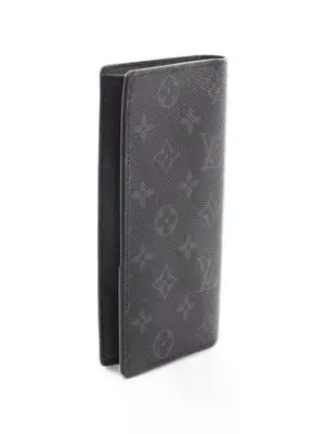 LOUIS VUITTON 2021s Eclipse Brazza Monogram Wallet - Black