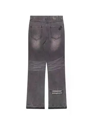 MIDNIGHT RODEO Distressed Straight-leg Jeans