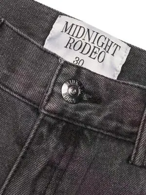MIDNIGHT RODEO Distressed Straight-leg Jeans