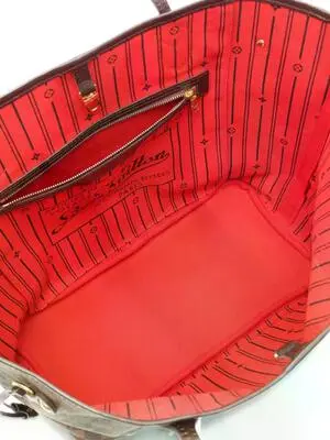 LOUIS VUITTON 2012 Mm Neverfull Damier Ebène Tote Bag