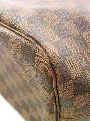 LOUIS VUITTON 2012 Mm Neverfull Damier Ebène Tote Bag - Brown