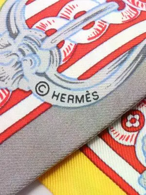 Hermès 2010s Bride De Cour Ribbon Scarf