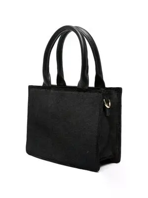 MARC ELLIS Small Sophy Logo-embroidered Tote Bag - Black