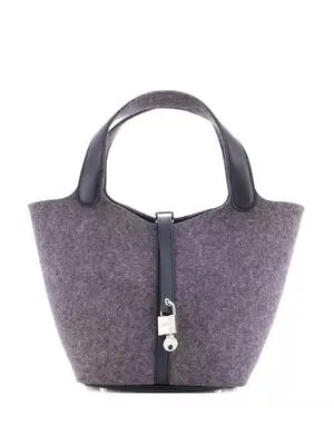 Hermès Lock Felt Picotin Lock Bag - Grey