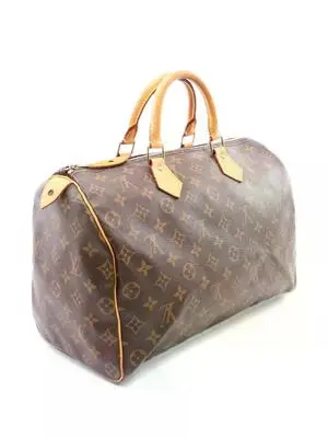 LOUIS VUITTON 2007 35 Monogram Speedy Handbag - Brown