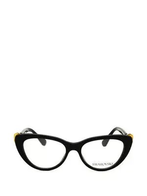 SWAROVSKI Crystal-embellished Cat-eye Glasses - Black