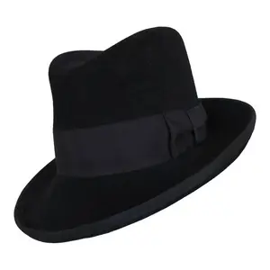 ROMER MILLINERY Attitude Asymmetrical Brim Velour Fedora
