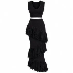 OFUURE Mma Fringe Set - Black