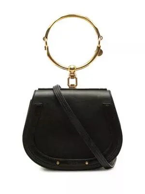 Chloé 2018 Small Leather Nile Bracelet Satchel - Black