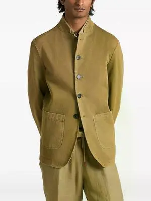 Kiton Mandarin-collar Buttoned Overshirt