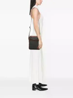 Fendi 2000-2010 Denim Ff Crossbody Bag