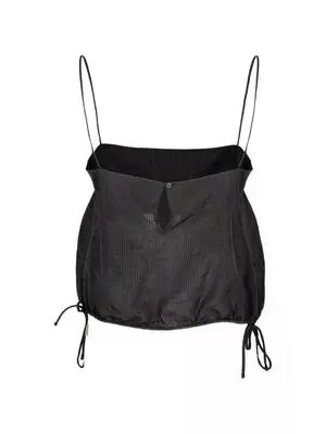 ST. AGNI Drawstring-hem Top