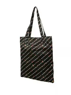 Miu Miu 1993-2000 Floral Printed Nylon Faille Foldable Tote Bag