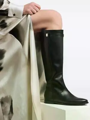 Kiton Logo-plaque Leather Boots