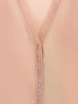 Valentino Garavani Lace-trim Silk Blouse