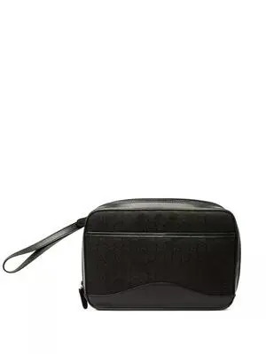 Gucci 20th Century Gg Canvas Clutch Bag - Black