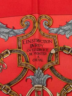 Hermès 20th Century L Instruction Du Roy Silk Handkerchief