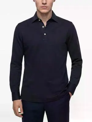 Kiton Positano Long-sleeve Shirt - Blue