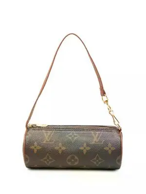 LOUIS VUITTON 1990-2010 Monogram Papillon Pochette Handbag - Brown