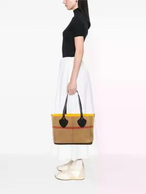 Burberry 2000-2017 Mega Check Canvas The Giant Reversible Tote Bag