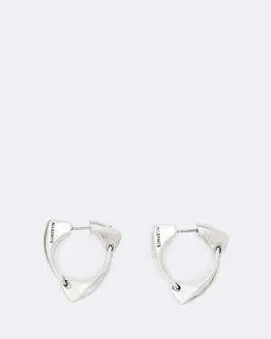 ALLSAINTS Claw Hoop Earrings - Silver