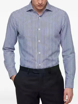 Kiton Striped Cotton Shirt
