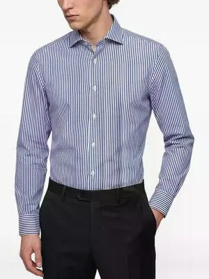 Kiton Striped Cotton Shirt