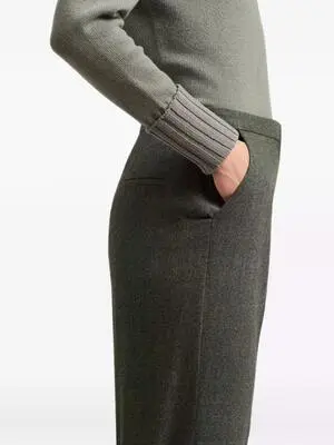 Kiton Pressed-crease Flared Trousers