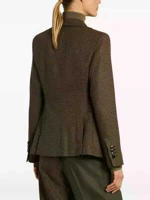 Kiton Houndstooth Single-breasted Blazer