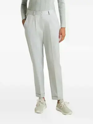 Kiton Belt-loop Turn-up Trousers