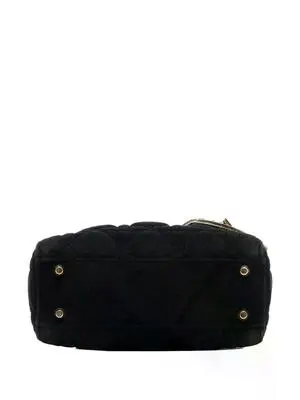 Dior 2019 Mini Velvet Cannage Lady Satchel