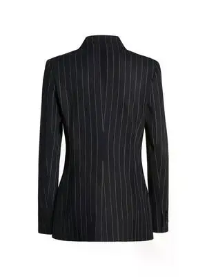 Kiton Pinstripe Double-breasted Blazer - Blue
