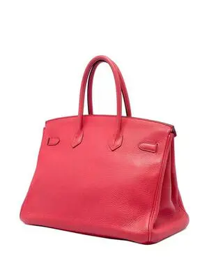 Hermès 2009 Clemence Birkin Retourne 35 Handbag - Red