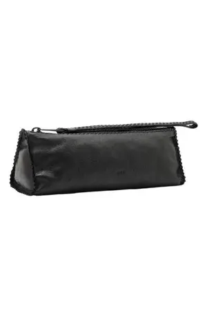 ALLSAINTS Siloh Leather Pencil Case - Black