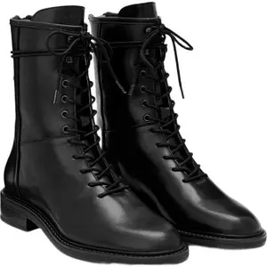 ALLSAINTS Misty Leather Combat Boot - Black