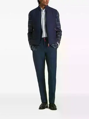 Kiton Drawstring-waist Trousers - Blue